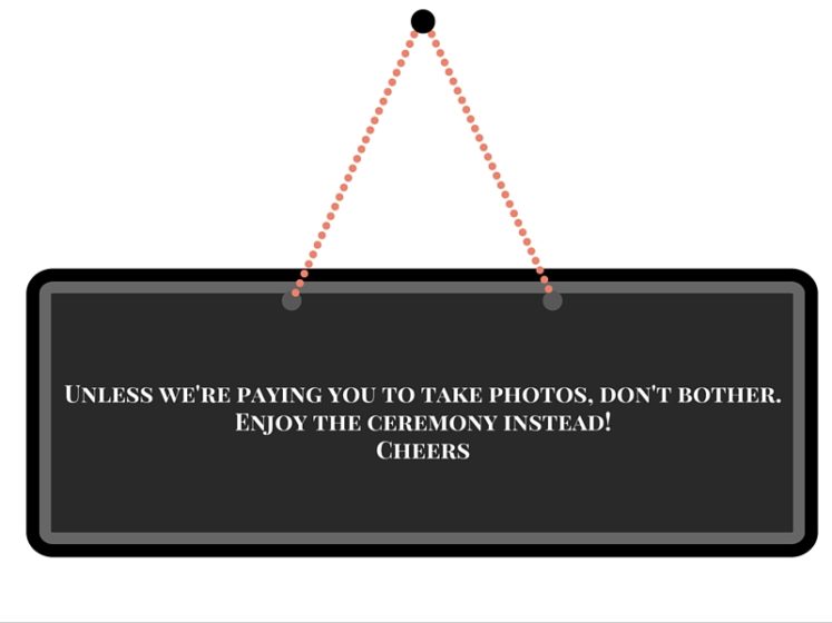 Ten fun ways to let your guests know your ceremony is unplugged ...