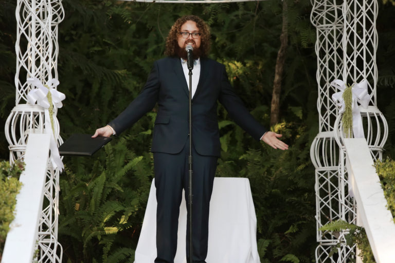 This awesome couple wrote their own awesome ceremony and you've got to ...